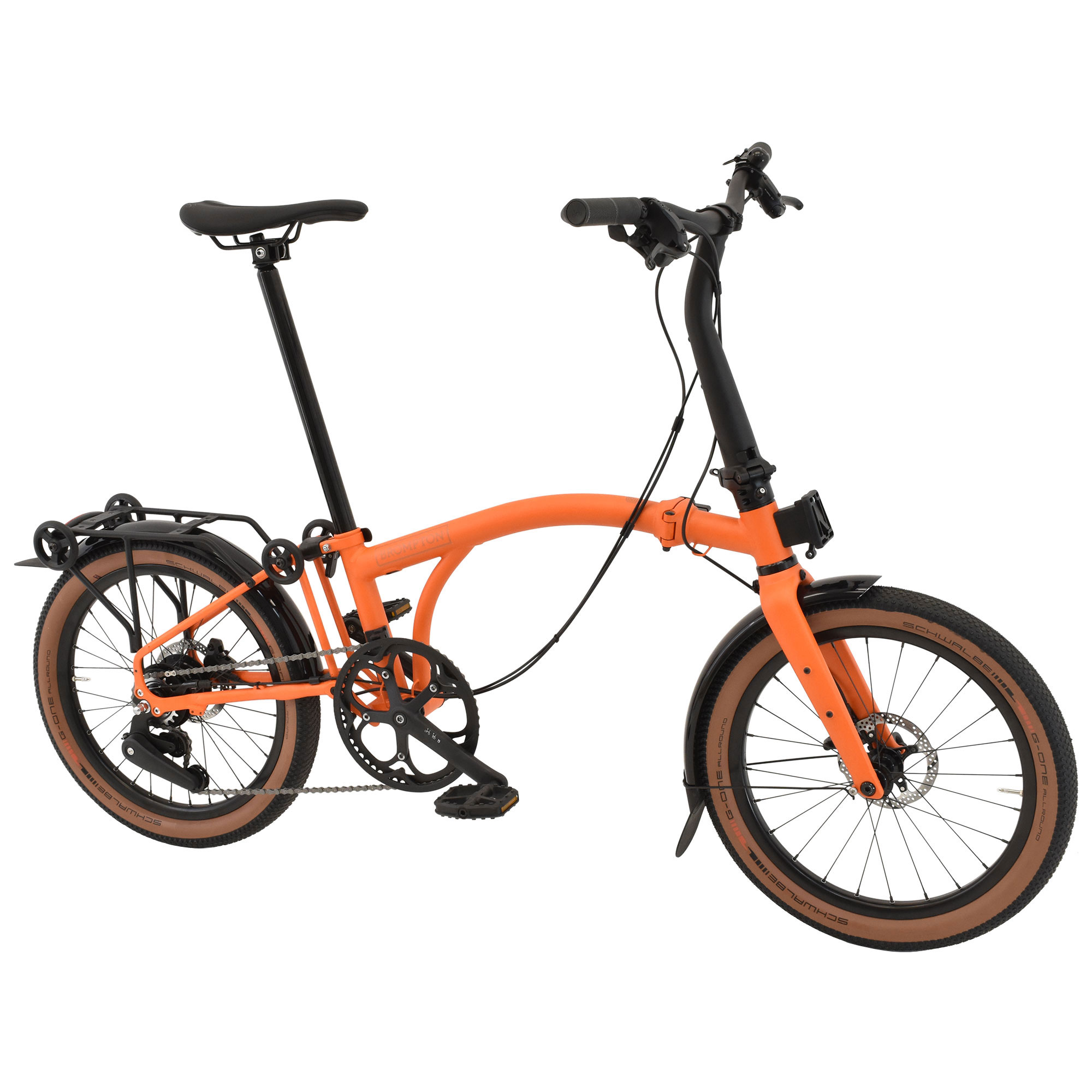Brompton G Line Folding Bike Adventure Orange