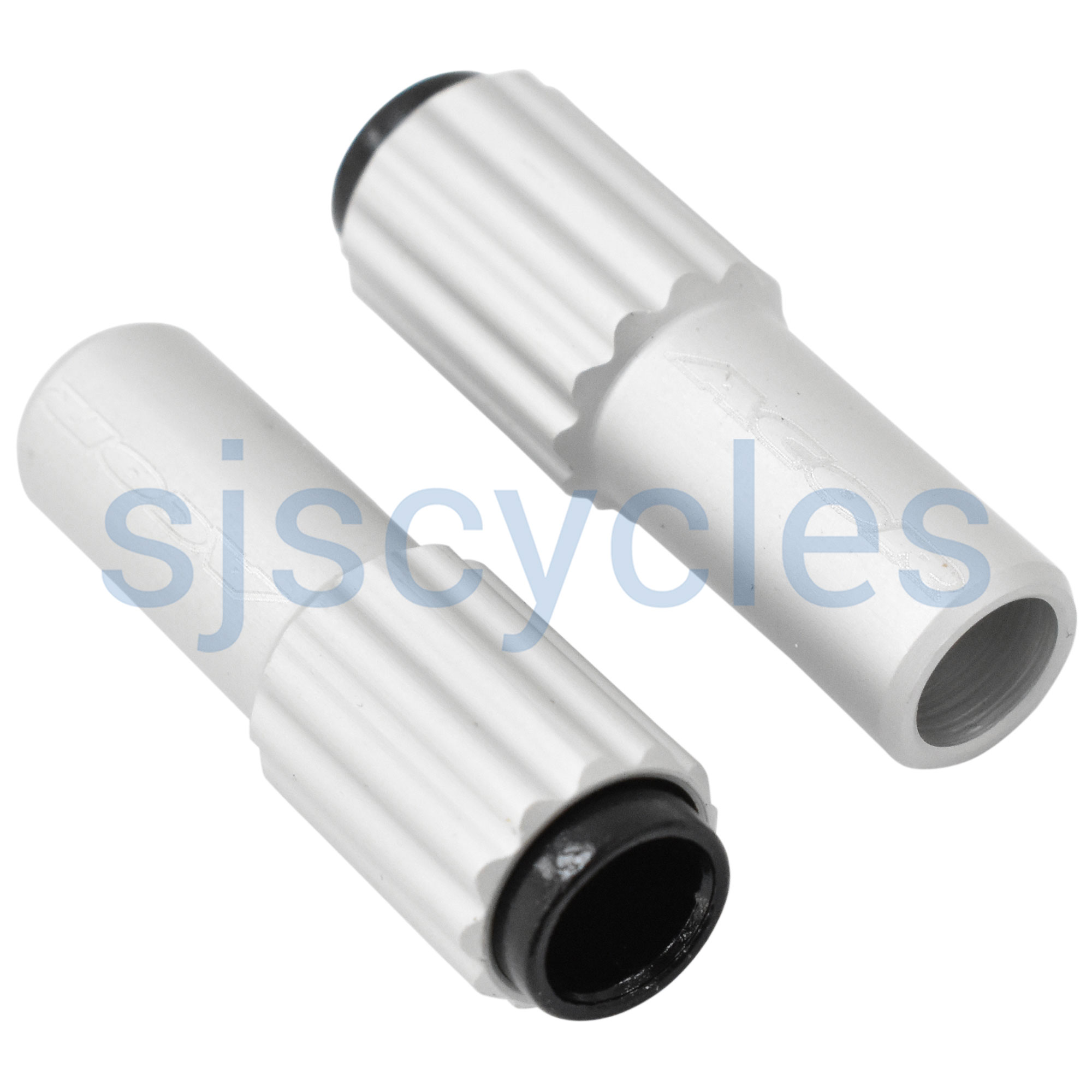 Acor Inline Cable Adjusters - Pair - Silver